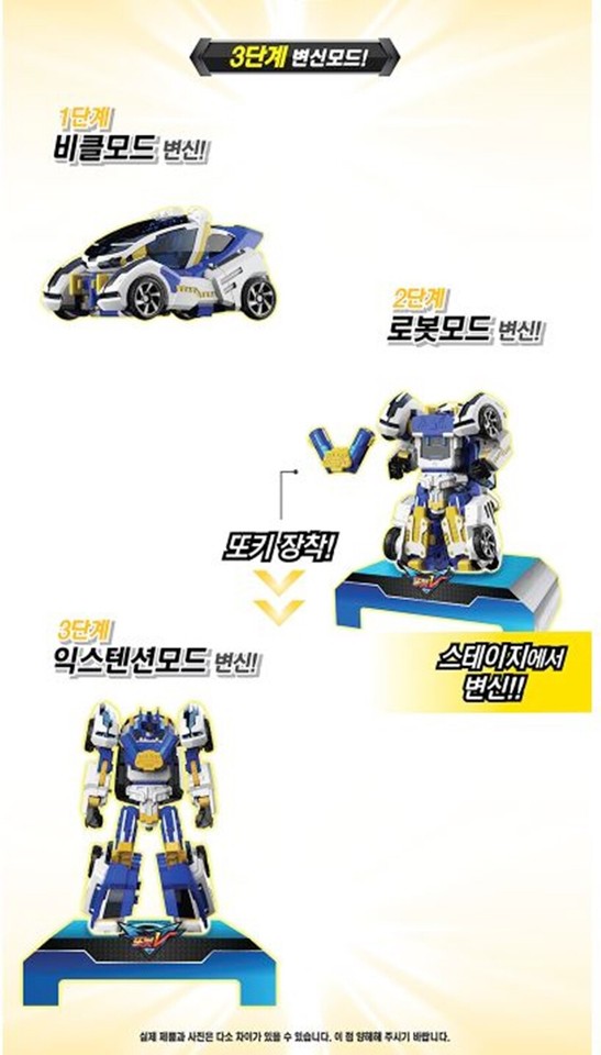 TOBOT V 2020 LIGHTNING 3-Step Transformation Smart Car Transformer ...