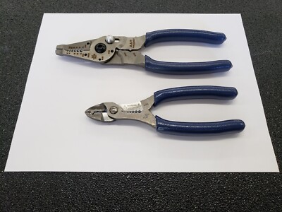 Snap-on Tools POWER BLUE 2pc Soft Grip 7" & 9" Wire Strippers PWCS9ACF ...