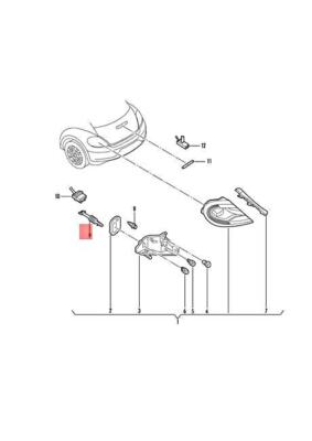 Genuine Securing Element VW Beetle Cabrio 5C1 5C2 5C7 5C8 5C5945300A | eBay