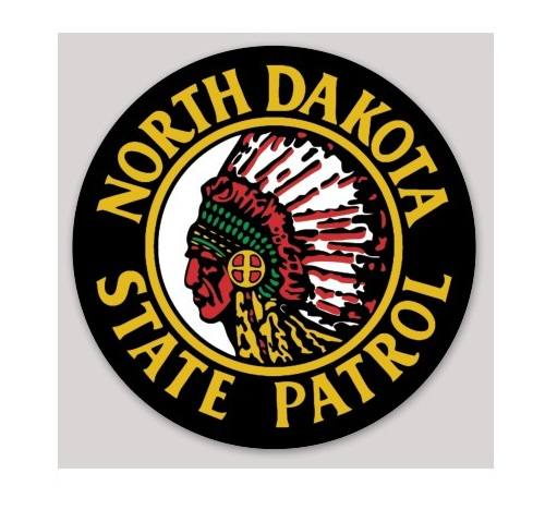 4 Inch Non-Reflective North Dakota Highway Patrol State Police Sticker ...