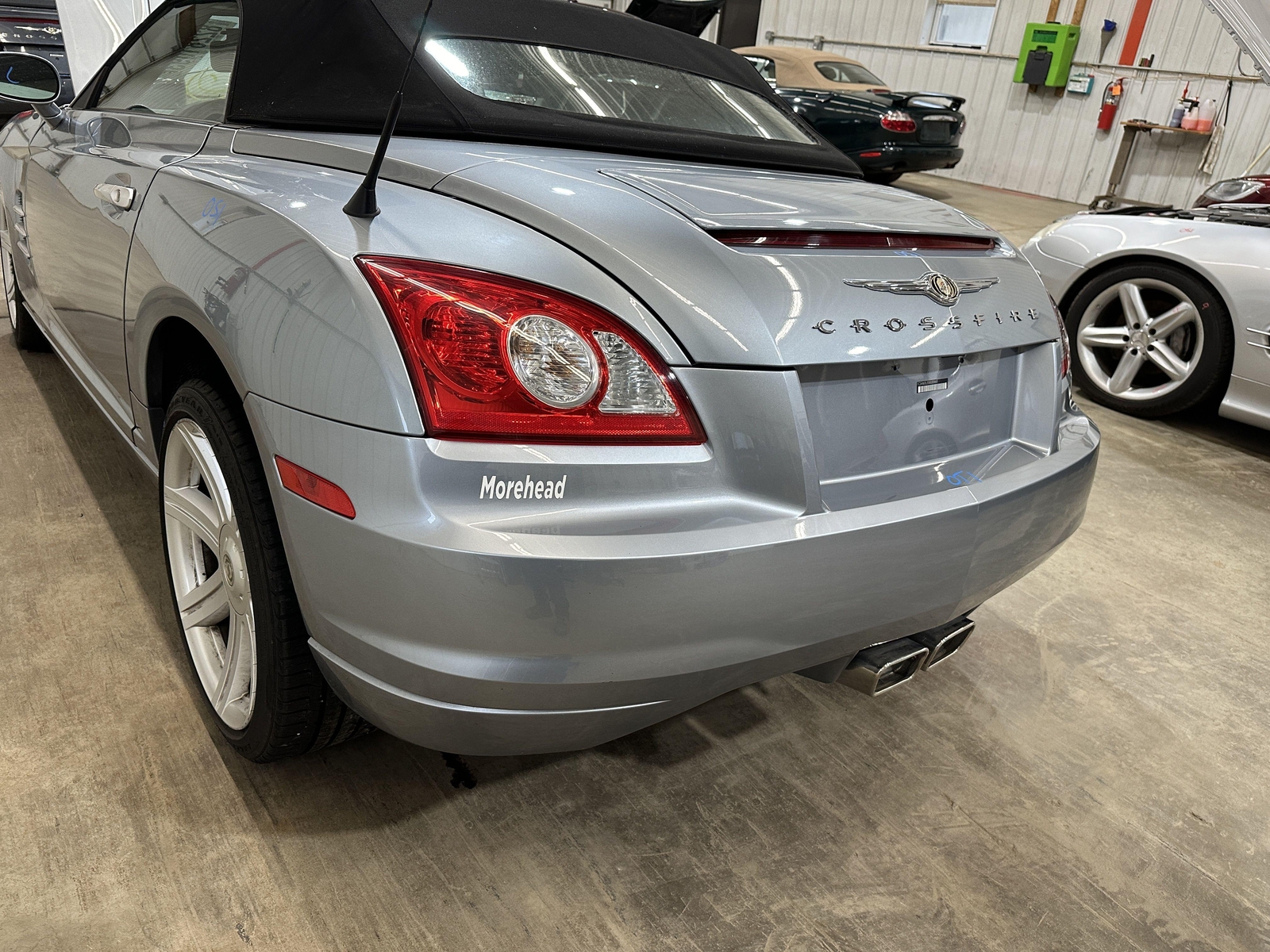 04-08 CHRYSLER CROSSFIRE REAR BUMPER COVER SAPPHIRE BLUE METALLIC CLEAR ...