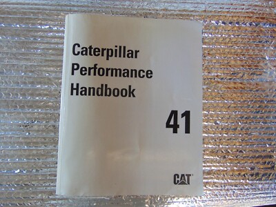 Manuals & Books - Cat Caterpillar Performance Handbook Edition