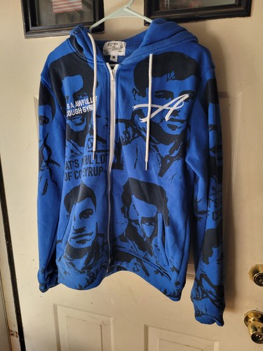 Asaali Thats A Awful Lot Of Cough Syrup Blue Hoodie Pablo Escobar Chapo Medium | eBay