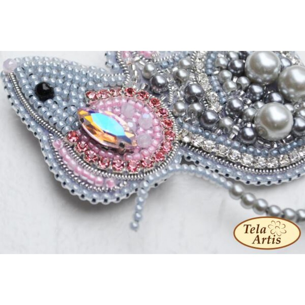 DIY Jewelry Making Beading kit Mouse Brooch Bead Embroidery Pin ...