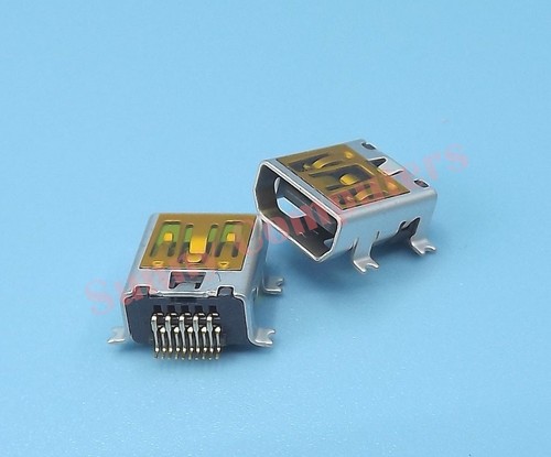 2x New Philips 10-Pin Mini-AB USB Socket 5P Female Repair Replacement ...