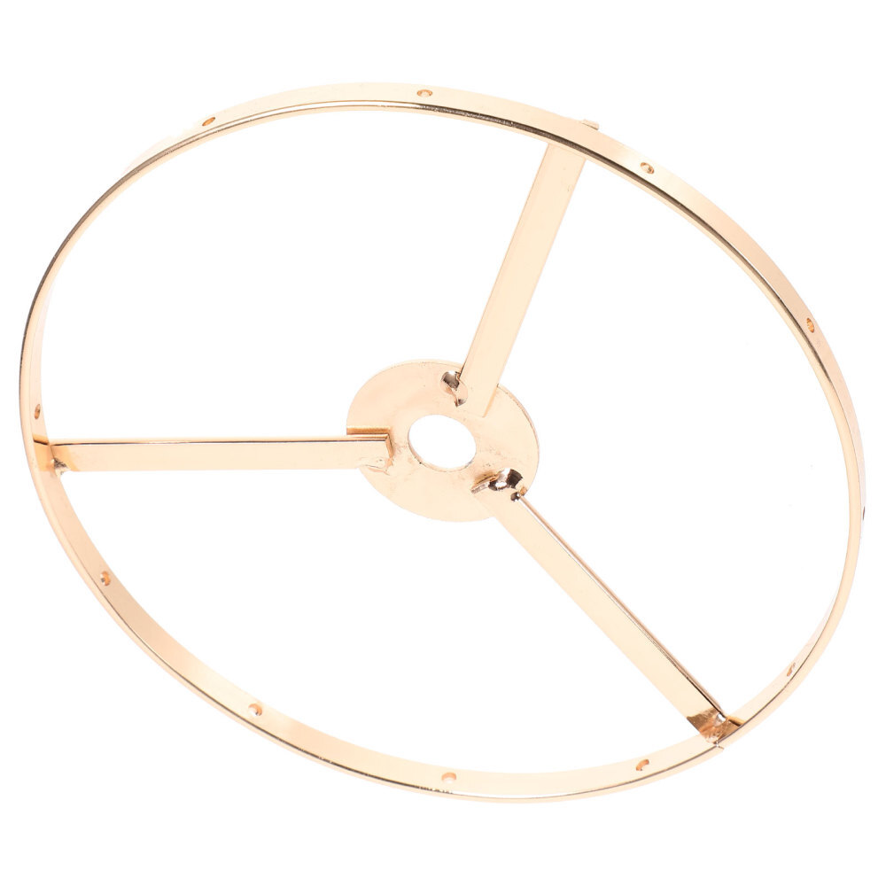 Chandelier Lampshade Frame Metal Bracket Ring Frames Round Double Layer ...