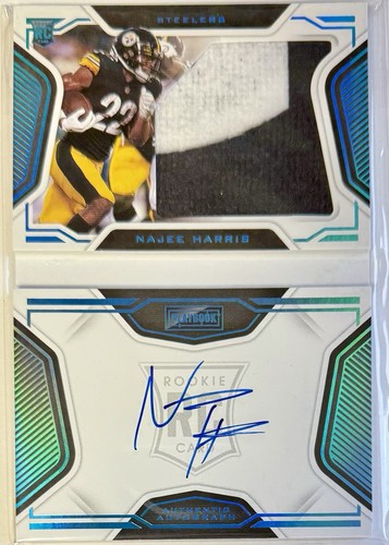 2021 Playbook Najee Harris RPA Booklet Platinum Rookie Jersey Patch ...