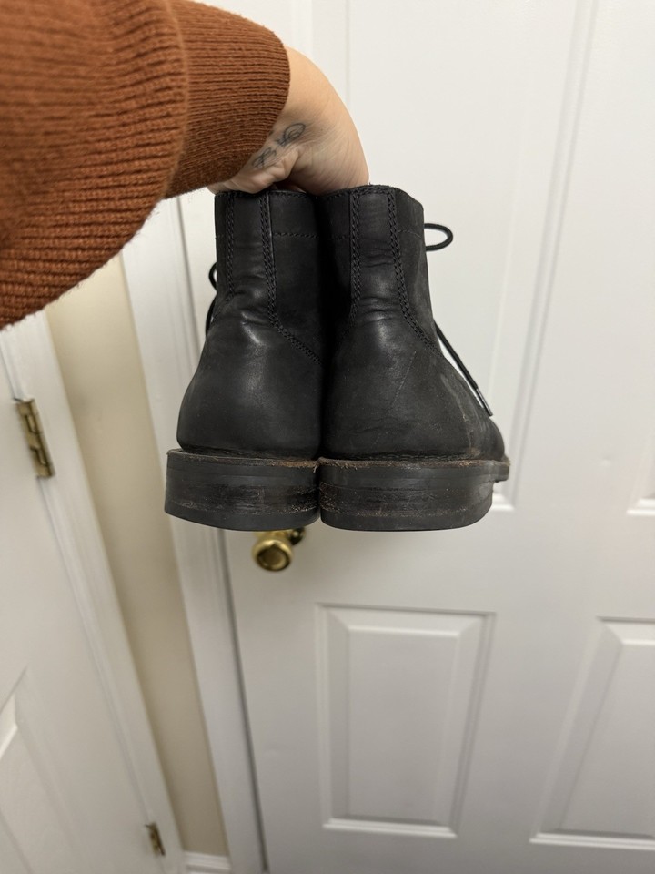 Thursday Everyday Boots Matte Black Handcrafted Leather Men Size 10.5 ...