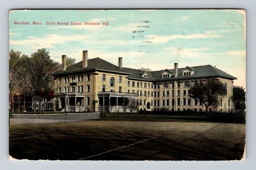 Westfield MA-Massachusetts, State Normal School Dickinson Hall Vintage ...