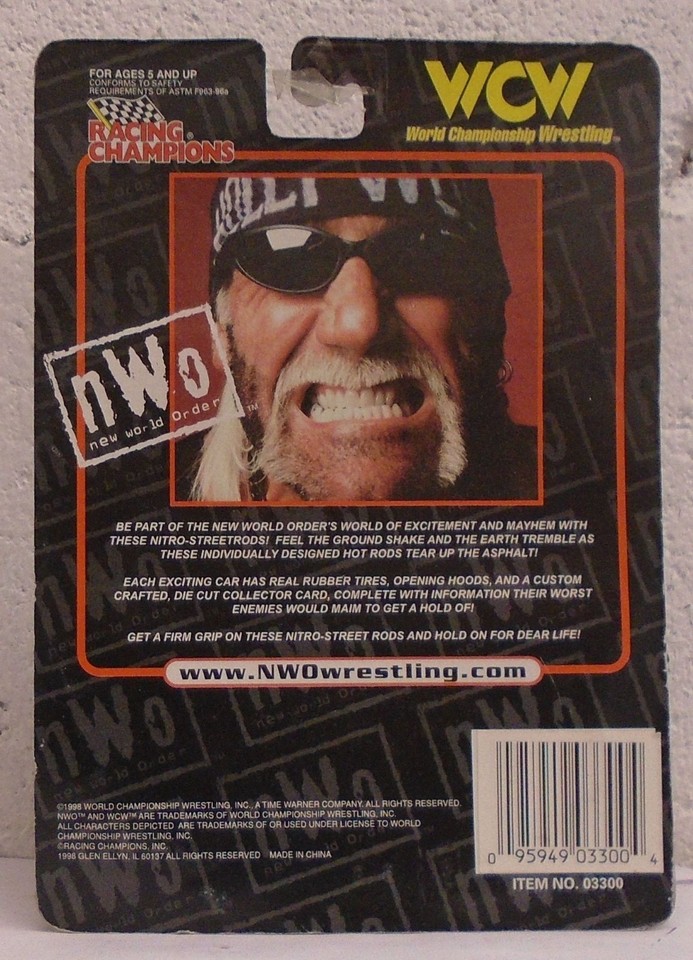 WCW Hollywood Hulk Hogan Racing Champions 1:64 Diecast NWO Nitro Street ...