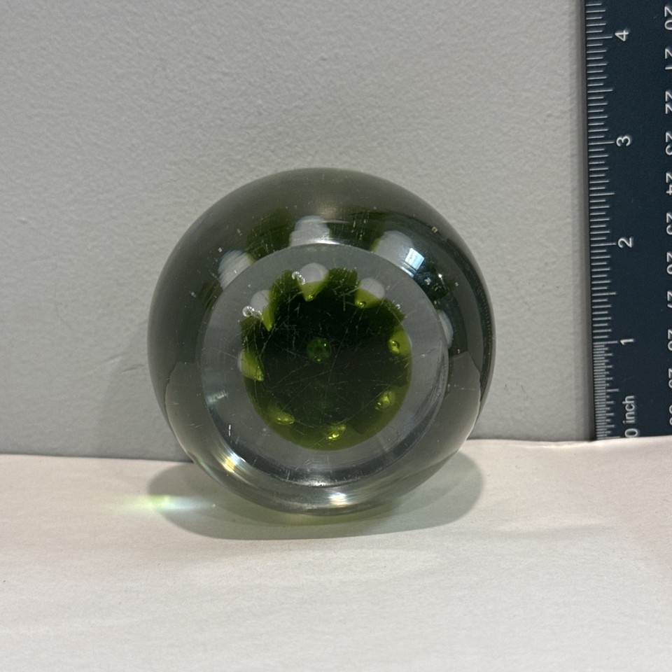 VINTAGE GREEN BLENKO GLASS PAPERWEIGHT | eBay