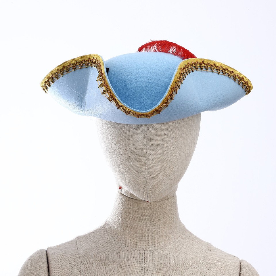 Unisex Headwear Masquerade Pirate Caps Soft Felt Hat Performance Wide ...