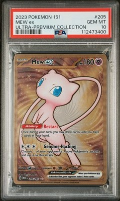 2023 Pokemon Mew ex Full Art 151 UPC Gold Metal Promo Card 205/165 PSA ...