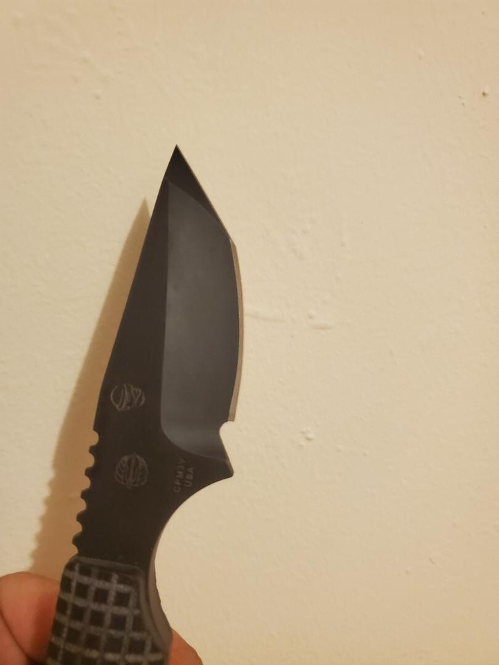 Strider Knives Fixed: DUB Black - Monkey Edge FRAG Pattern .250 Stock ...
