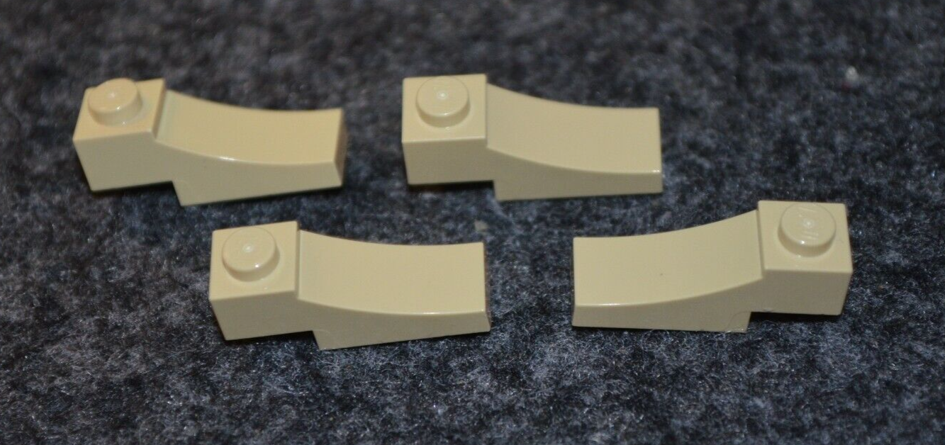(4) ~ 1x3x1 Tan / Sand Arch / Radius Top Bricks ~ New Lego Parts ~ | eBay