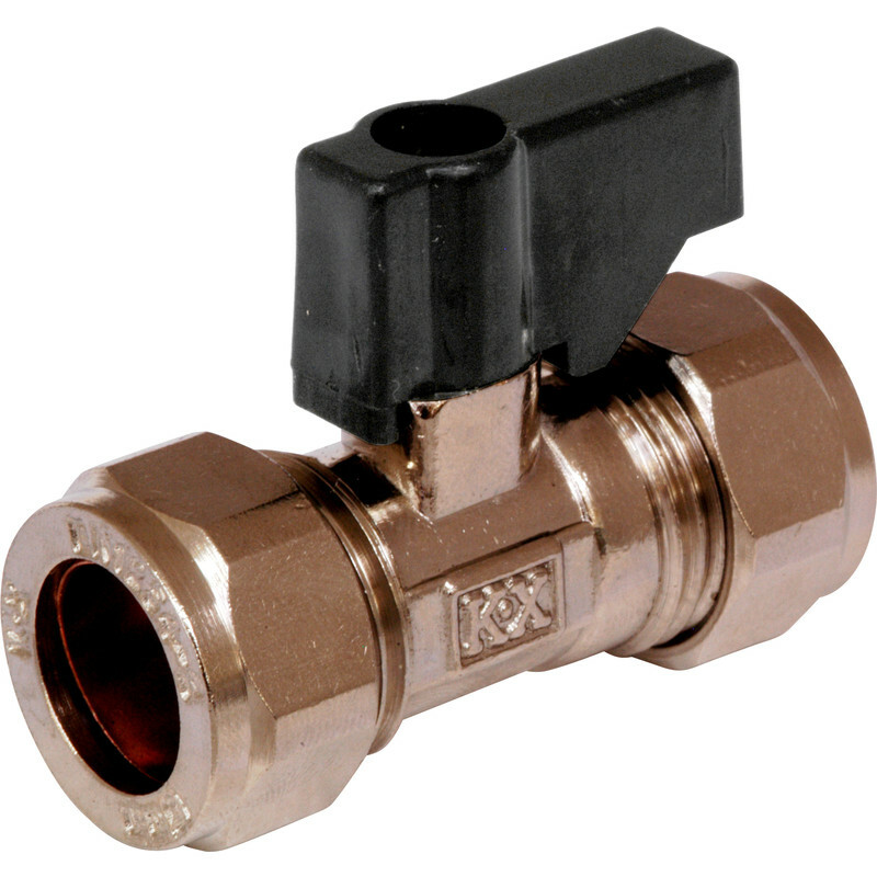 Compression Isolator Stop Valve Gas Lever Isolation Tap Shut Off 8mm ...