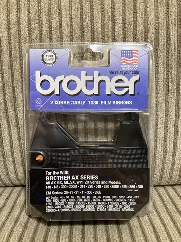 Brother 1230 Black Correctable 1030 Film Ribbons Pack of 2 New In ...