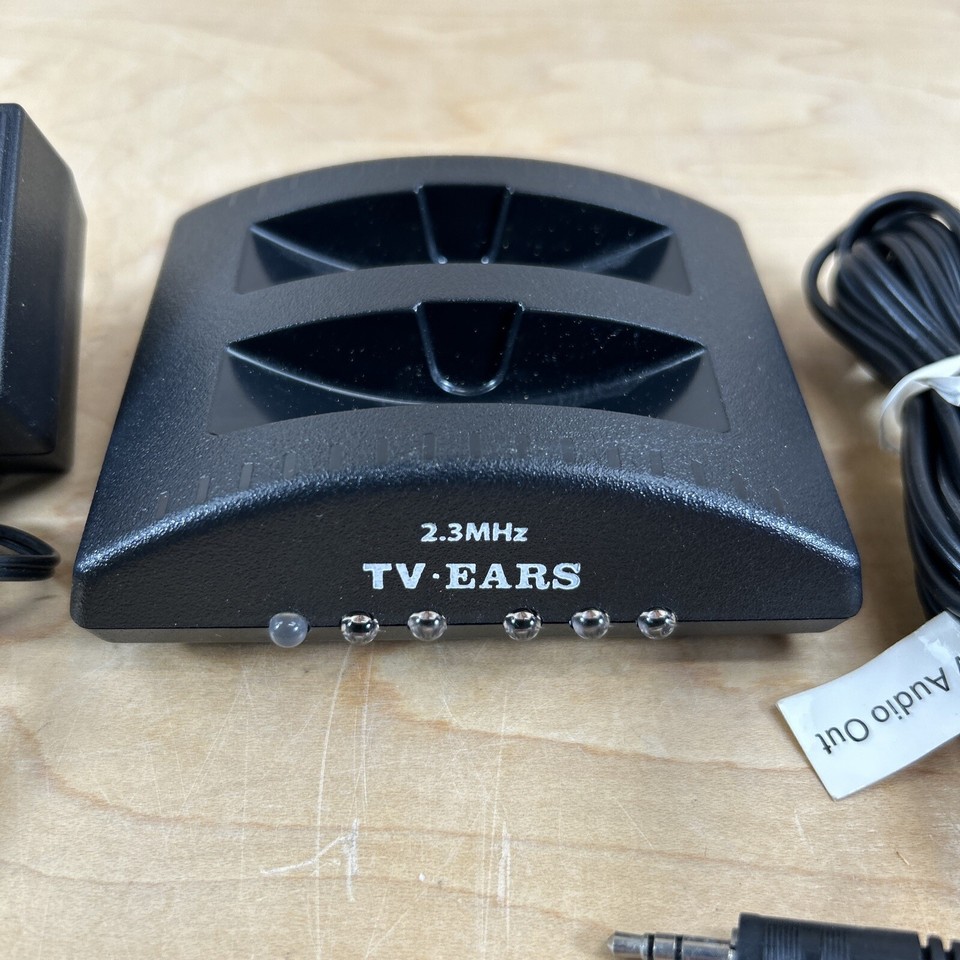 2.3mhz TV Ears Base With Power Cord and Audio Cables - No Headsets | eBay