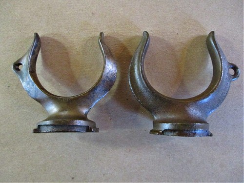 Pair of Bronze OAR LOCKS, Rams Horn, Swivel-Type, 1 7/8" Openings | eBay