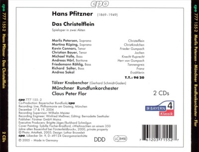 CLAUS PETER FLOR HANS PFITZNER: DAS CHRISTELFLEIN NEW CD 761203715527| eBay