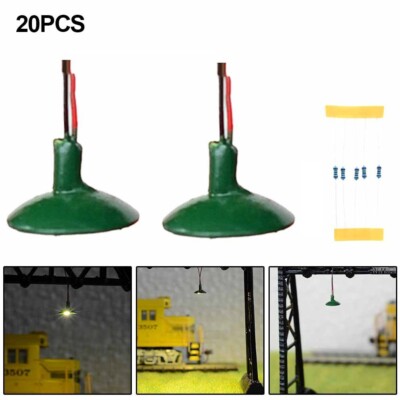 HO/OO Scale Ceiling Lamps And Wall Lamps For Model Trains Set Of 20 LED ...