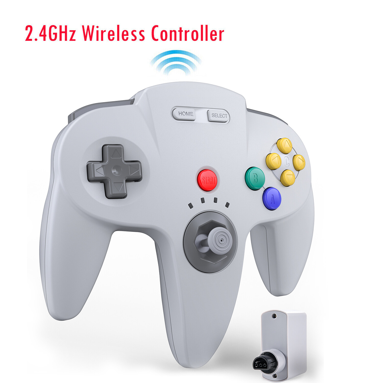 Wireless N64 Controller with Rumble Pak for Nintendo 64 N64 Video Game ...