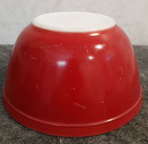 Vintage Pyrex Red 402 Primary Colors Mixing Bowl 1.5 Qt Ovenware USA ...