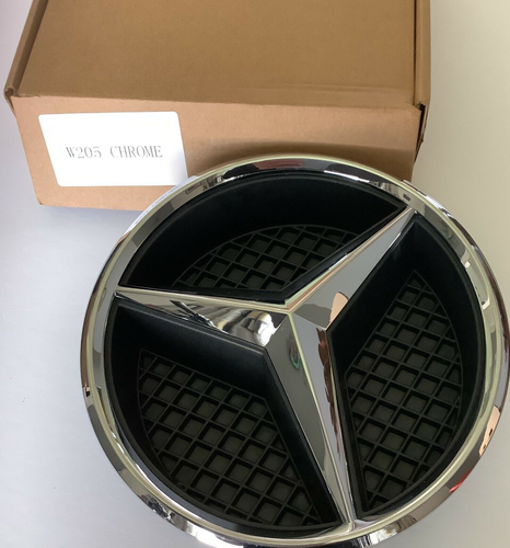 Mercedes Benz Chrome Grille Emblem Star and Base W176 W205 W207 W117 ...