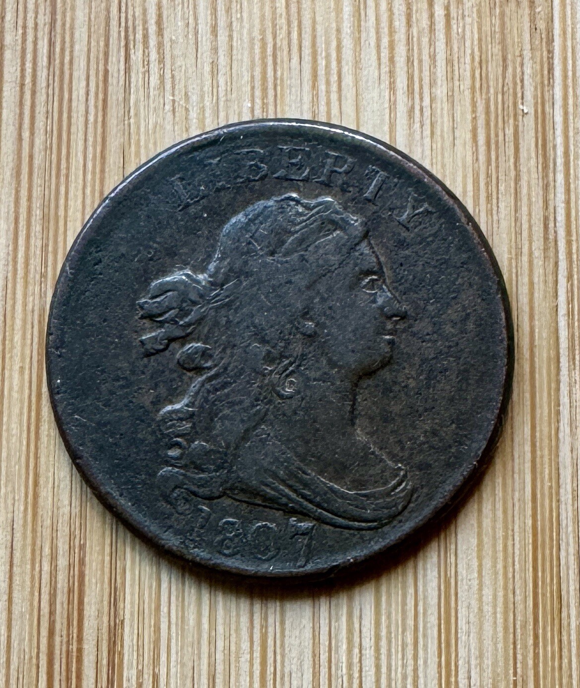 1807 DRAPED BUST HALF CENT GREAT FOR TYPE SET | eBay