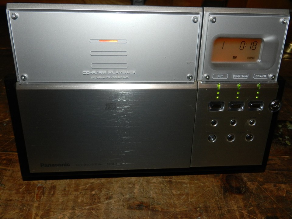 Panasonic SC-EN5 Bookshelf Music System AM/FM Stereo CD Player TESTED ...