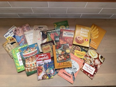 Lot of 20 Vintage Cookbooks Mixed Recipes Baking Cooking Collectible ...