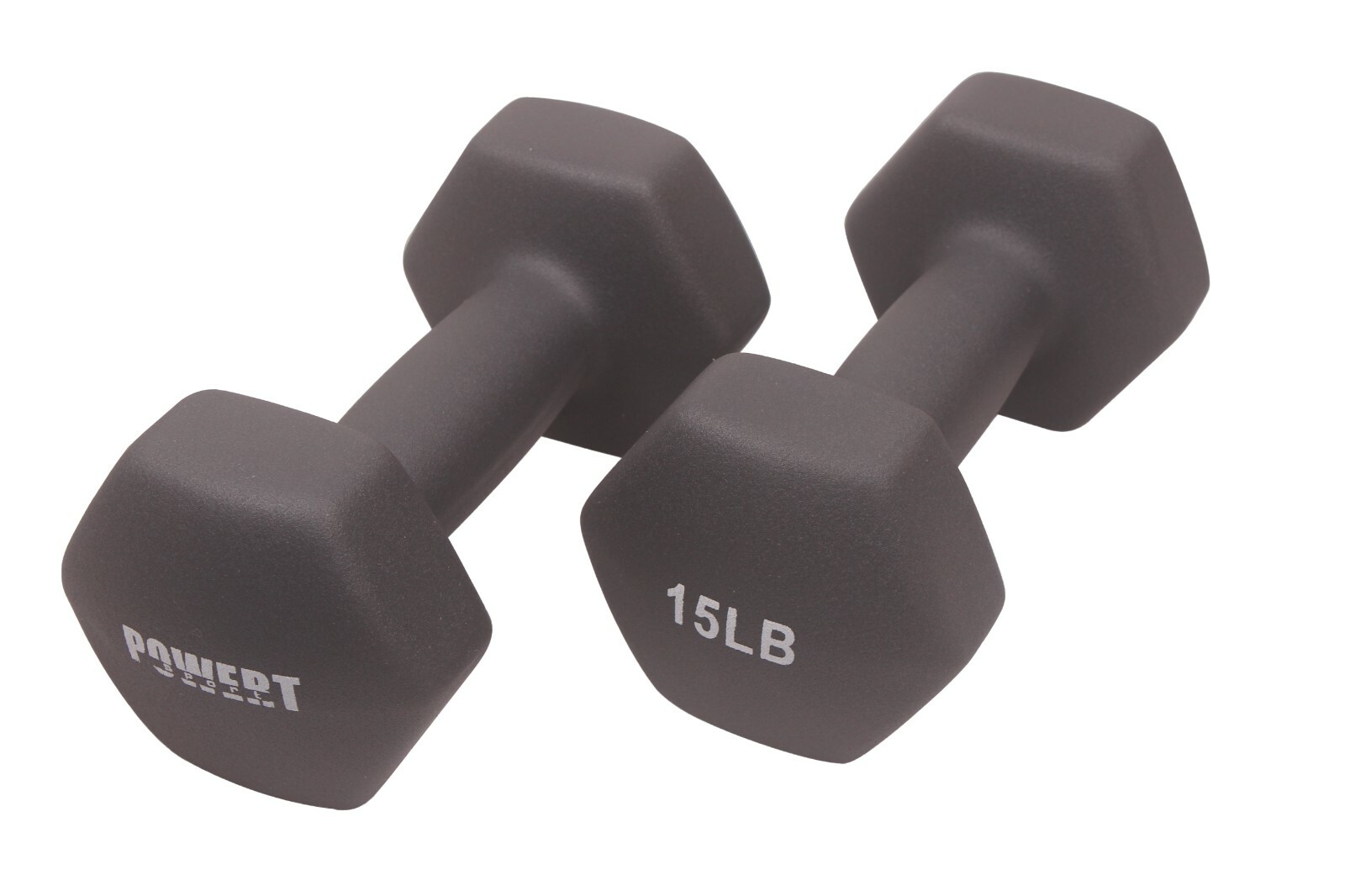POWERT HEX Neoprene Coated Colorful Dumbbell Weight Lifting Training ...