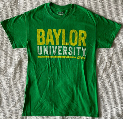 BAYLOR Mens Small Bears Green University NCAA Dry Dri Blend Gildan S ...