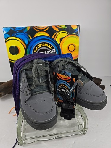 Heelys Motion plus Triple Charcoal Shoe Strings X 4 Tools Heel Cap Box ...