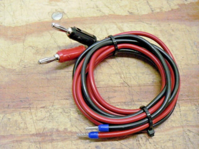 NOV 10114718-001 Banana Jack to Ferrell Test Leads Red + Black Cables ...