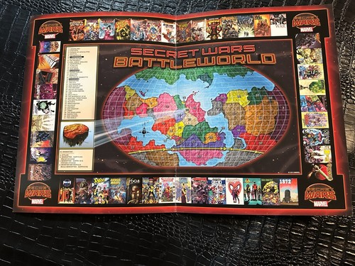 MARVEL SECRET WARS BATTLEWORLD MAP Original Promo Poster SDCC 2015 ...