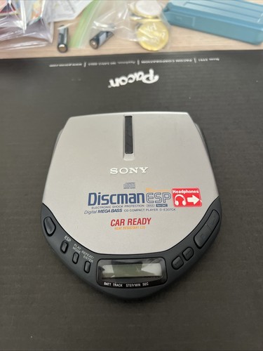 Vintage Sony Discman ESP Car Ready D-E307CK Portable Music CD Player ...