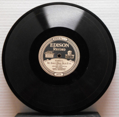 My Baby's Baby Blue Eyes/Mandy Make Up Mind/Harry Raderman (10", Edison ...