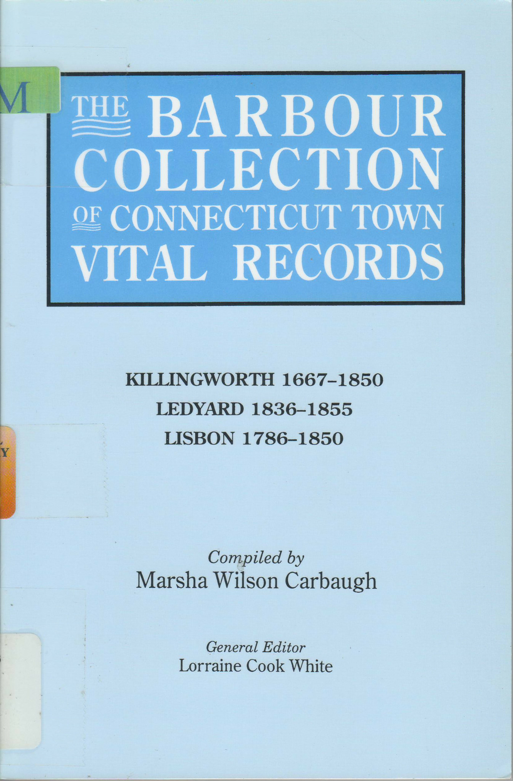 Barbour Collection Connecticut Town Vital Records Huntington Kent ...