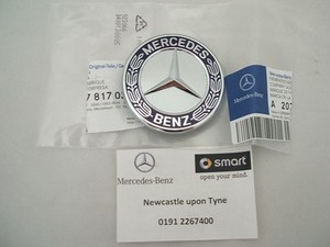 NEW Genuine Mercedes-Benz Blue Emblem Flat Bonnet Badge A2078170316 | eBay