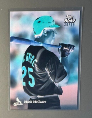 2023 Topps Black & White #25 Mark McGwire Color Photo Negative /99 | eBay
