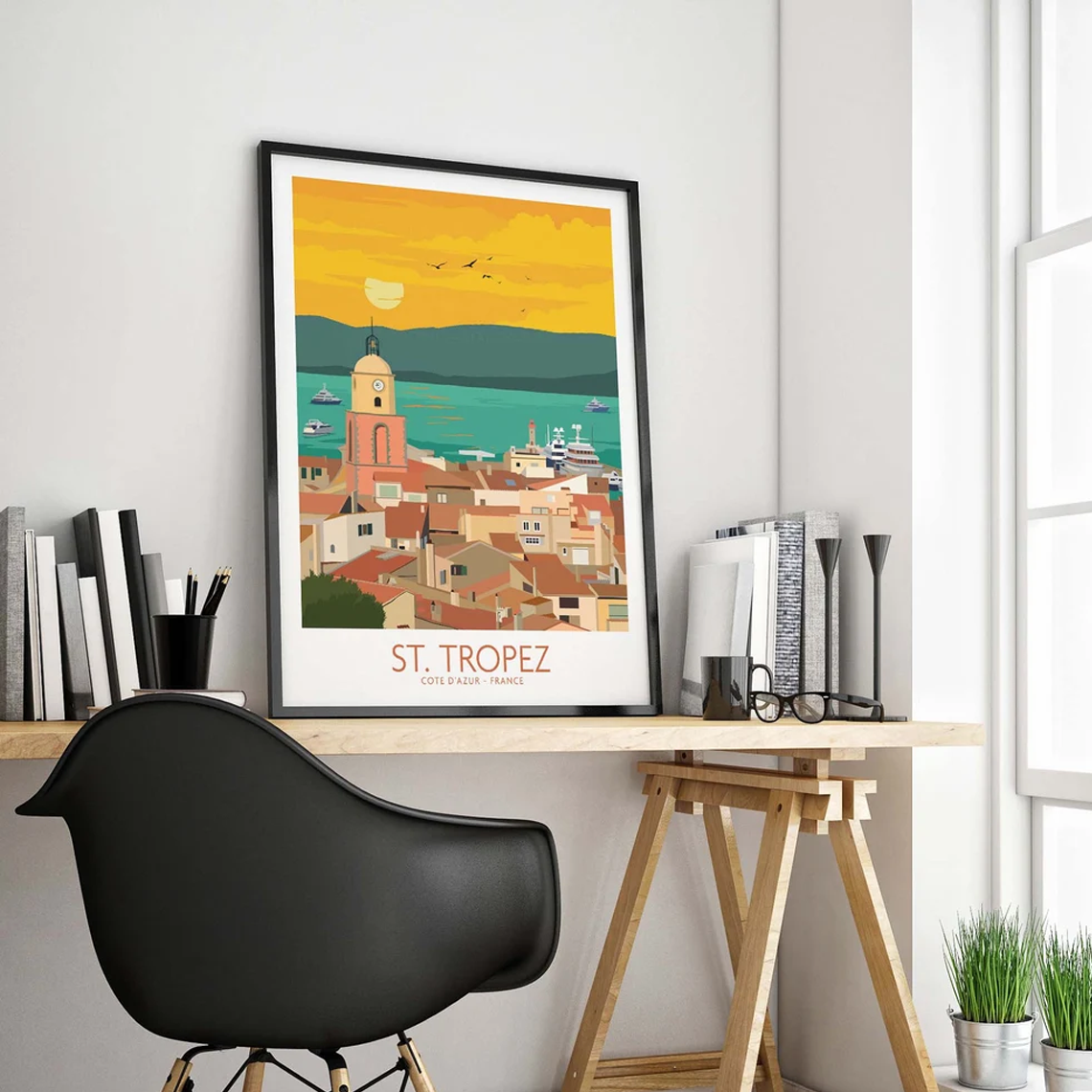 St Tropez, France poster Choose your Size | eBay