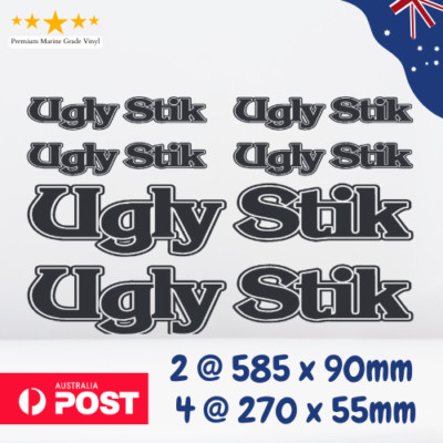 Ugly Stik Fishing Boat Stick Sticker Decal Marine Vinyl - Set of 6 ...