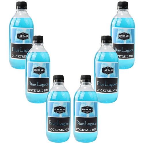 6X Hauraki Blue Lagoon Cocktail Mix 500ml Home Brew Easy Mix makes 10L ...