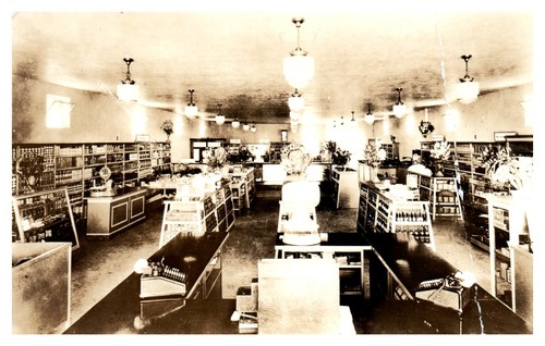 1940s Interior General Store Grocery Shop Aisle View Cash Registers ...