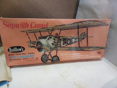 Guillow's Sopwith Camel British WW1 Fighter Balsa Wood Model Airplane ...