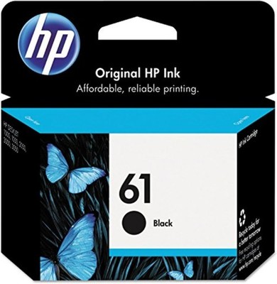 Genuine HP 61 Black Ink Cartridge ~170 pages CH561WN#140 Original Exp ...