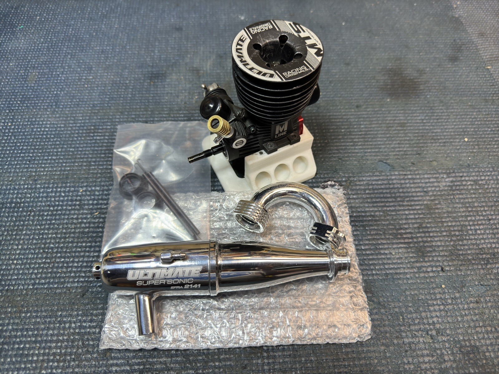 Ultimate Racing MTS Nitro Engine With BRAND NEW Pipe and Manifold | eBay