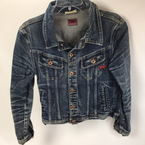 Vintage Parasuco Jeans Cropped Denim Jacket Distressed Riveted XS ...