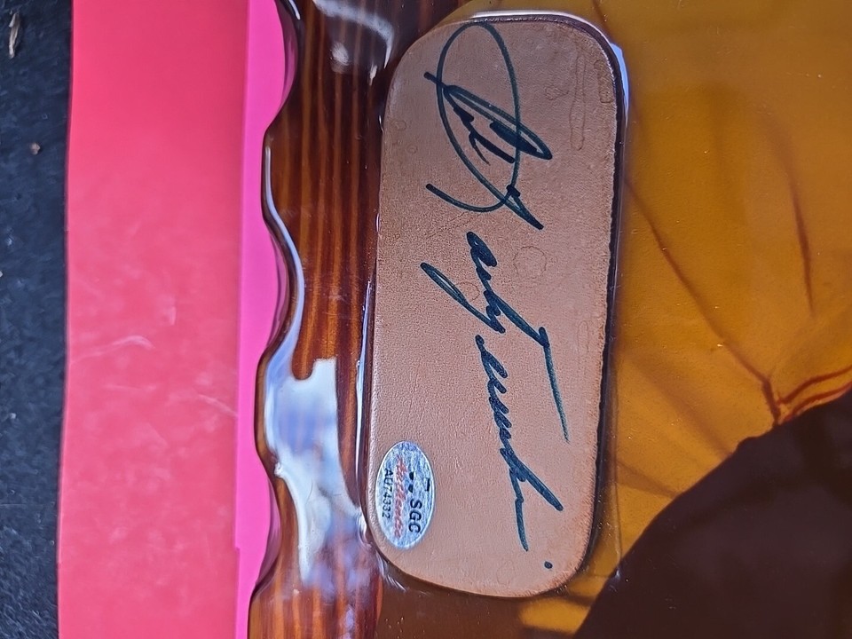 SIGNED 9x12" WOODEN PLAQUE YASTRZEMSKI AUTO CARL AUTOGRAPH SGC CERT ...